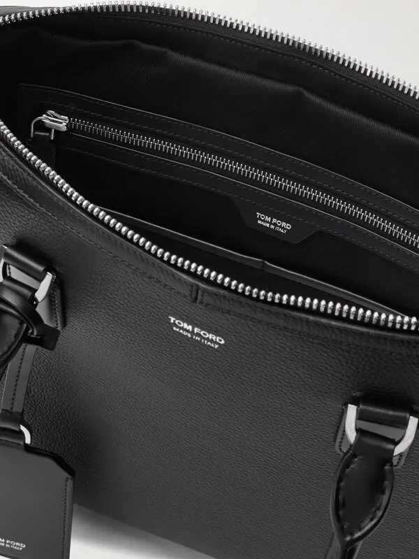 TOM FORD Elliot Full-grain Leather Briefcase