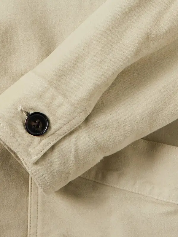 Officine Générale Elio Garment-dyed Cotton-moleskin Jacket