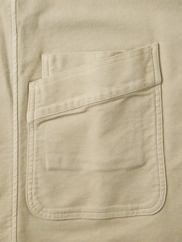 Officine Générale Elio Garment-dyed Cotton-moleskin Jacket