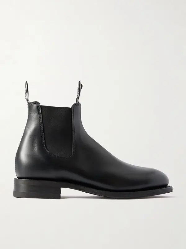 R.M.WILLIAMS Comfort Turnout Leather Chelsea Boots - Black