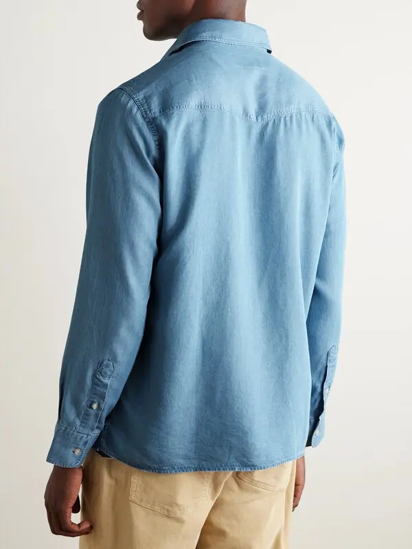 Officine Générale Alex Lyocell-chambray Shirt