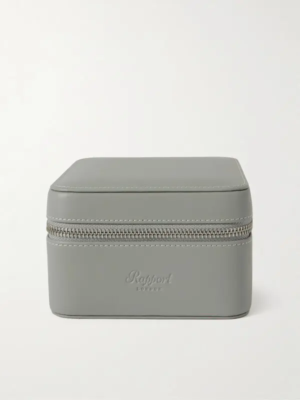 RAPPORT LONDON Hyde Park Zip-around Leather Watch Box
