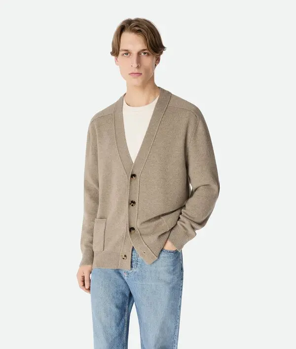 Bottega Veneta Cashmere Cardigan - Beige
