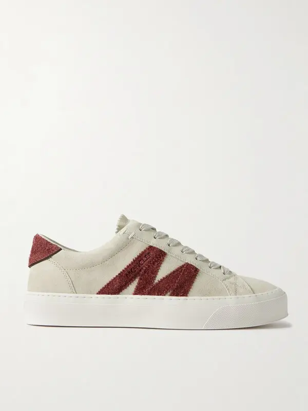 Moncler Monaco 2 Suede Sneakers