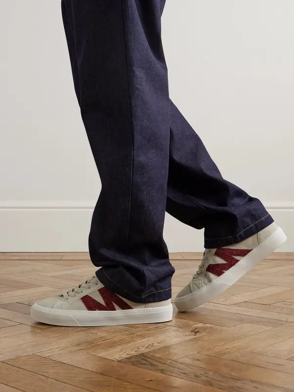 Moncler Monaco 2 Suede Sneakers