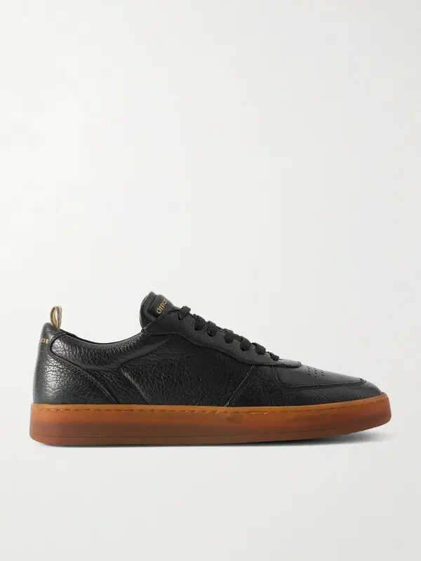 Officine Creative Asset 001 Leather Sneakers - Black