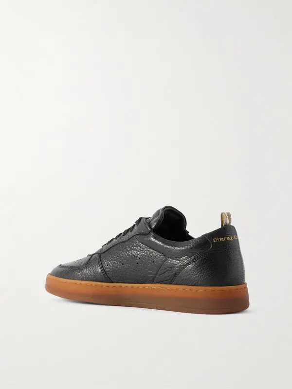 Officine Creative Asset 001 Leather Sneakers - Black