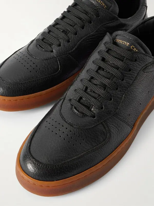 Officine Creative Asset 001 Leather Sneakers - Black