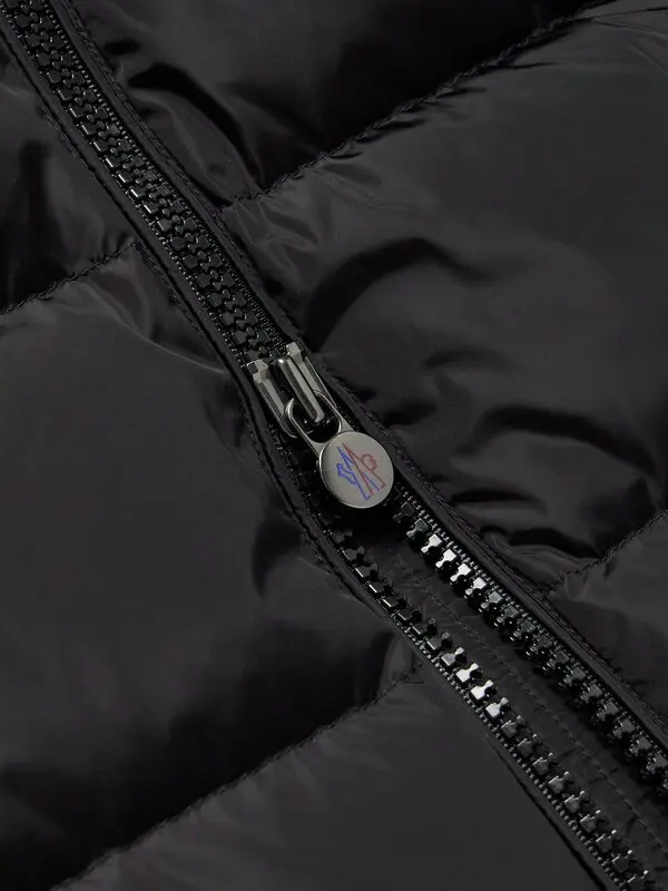 Moncler Maya Logo-appliquéd Quilted Shell Hooded Down Jacket - Black