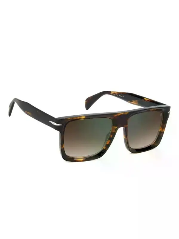 DB EYEWEAR BY DAVID BECKHAM Tortoiseshell Square Sunglasses