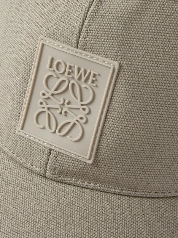 Loewe Cotton-canvas Baseball Cap - Neutrals