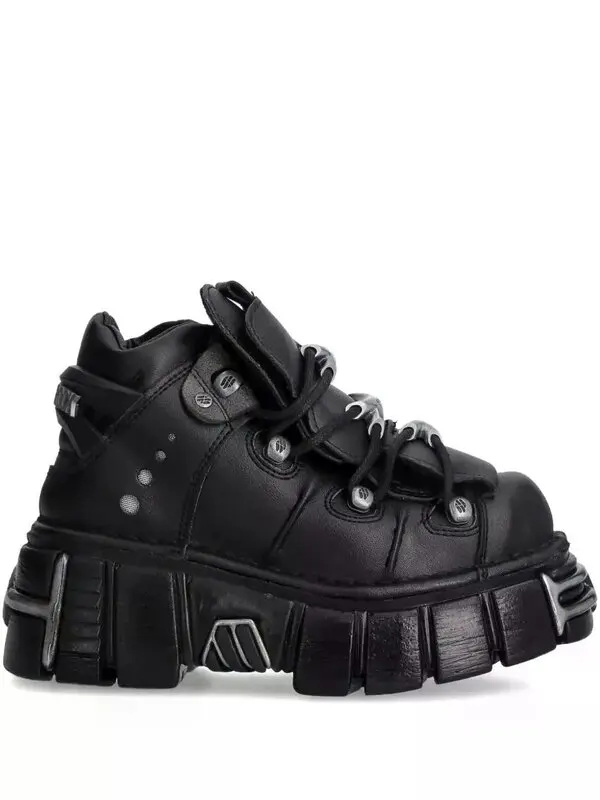 NEW ROCK Lace-up Chunky Boots
