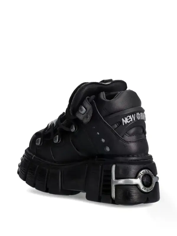 NEW ROCK Lace-up Chunky Boots