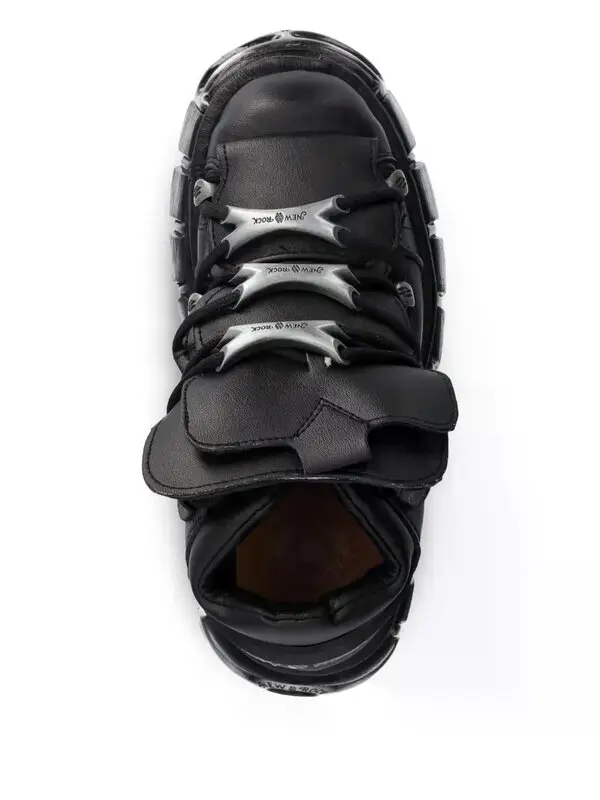 NEW ROCK Lace-up Chunky Boots