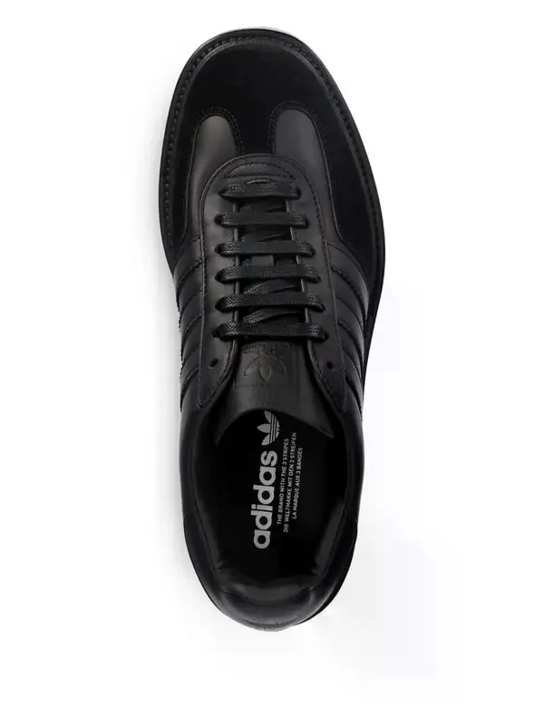 Adidas Gazelle Three-stripes Platform Sneakers - Black
