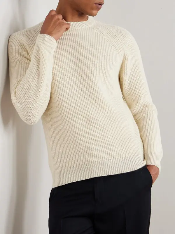 SLOWEAR Ribbed Cashmere Sweater