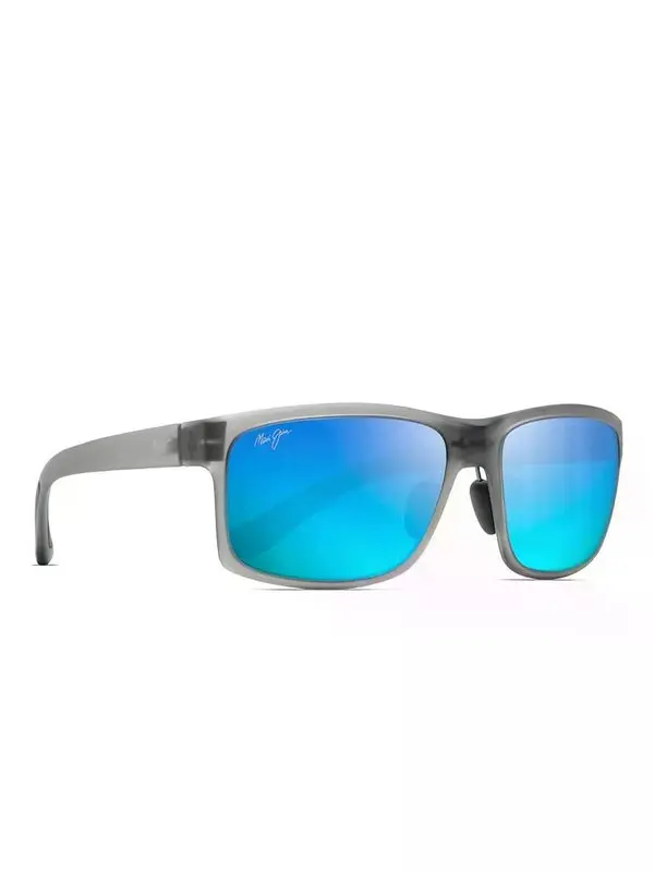 Maui Jim Pokowai Polarized Rectangular-frame Sunglasses - Grey