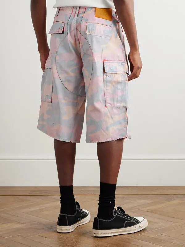 GALLERY DEPT. Straight-leg Camouflage-print Cargo Shorts