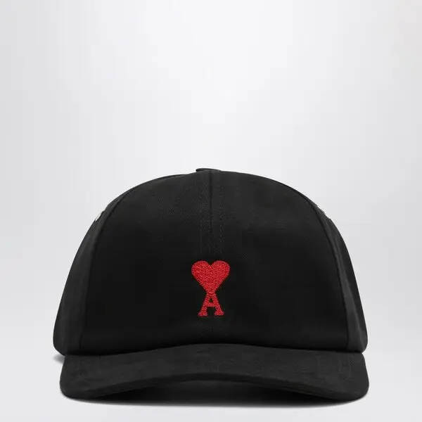 Ami Baseball Cap With Logo - Black