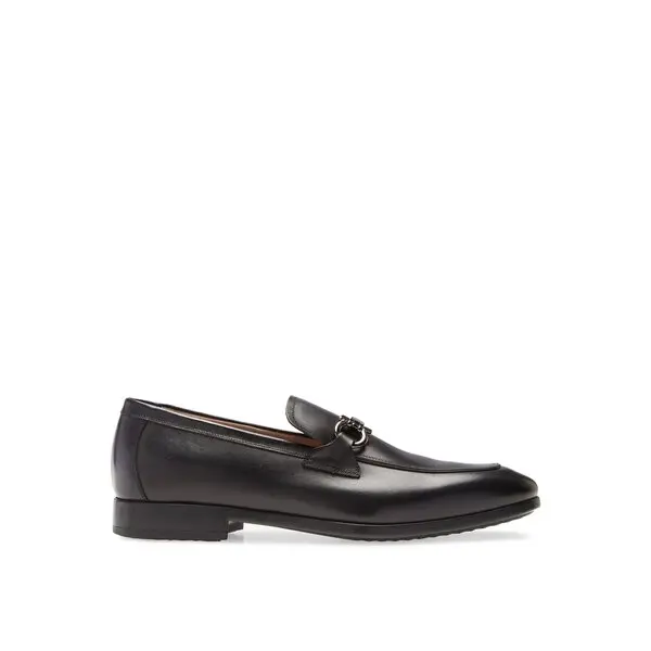 Salvatore Ferragamo Nero Calf Black Leather Loafers with Tan Insole Salvatore Ferragamo Black Leather Loafers for Men main image 3
