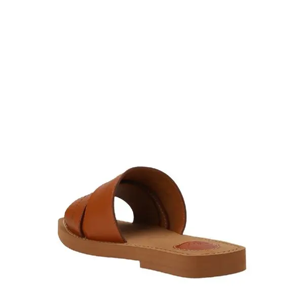 Chloé Logo Woody Flat Sandals