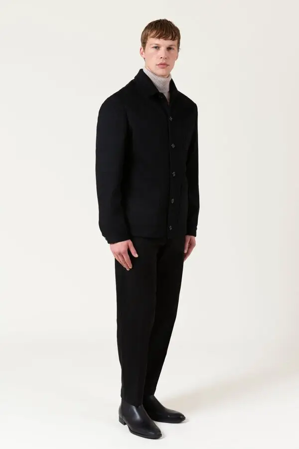 AUTORE Overshirt Borg Wool Jacket