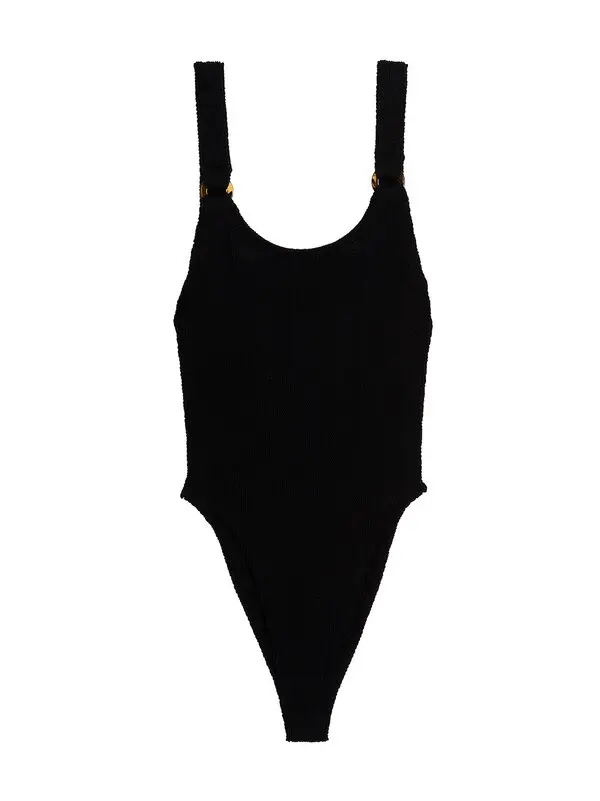 Hunza G Domino One-piece Swimsuit - Black