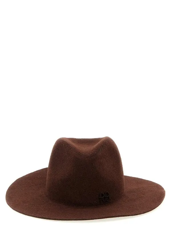 Ruslan Baginskiy Monogram Fedora Hat - Brown