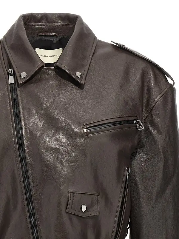 Magda Butrym 19' Leather Biker Jacket