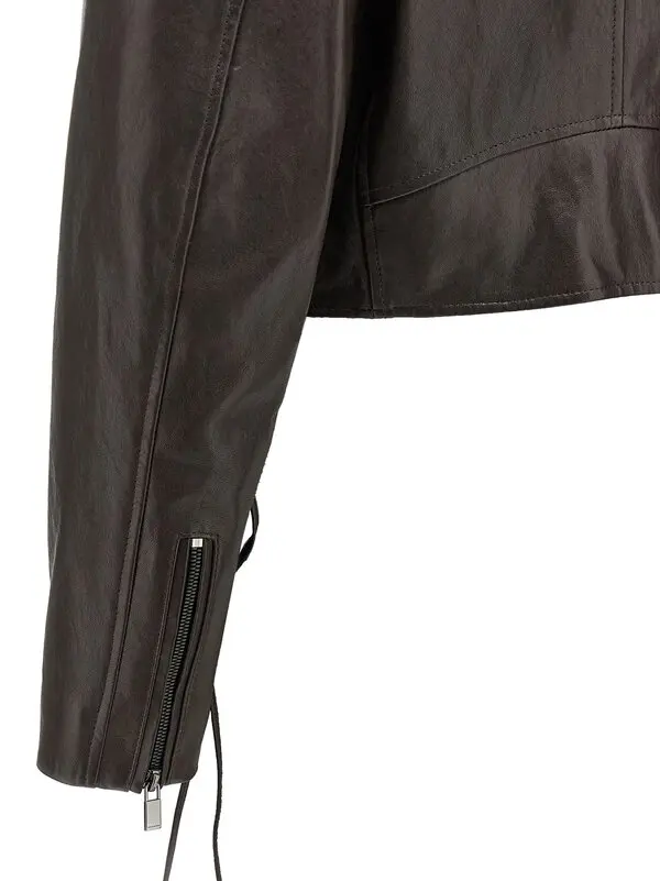 Magda Butrym 19' Leather Biker Jacket