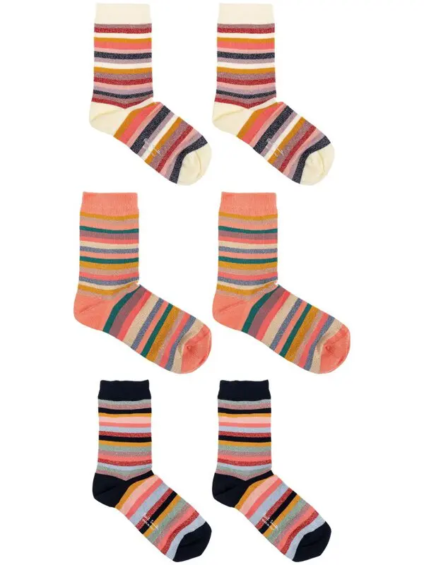 Paul Smith Swirl Socks 3 Pack - Multicolour