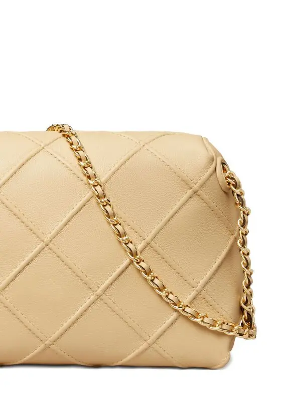 Tory Burch Fleming Leather Crossbody Bag - Beige