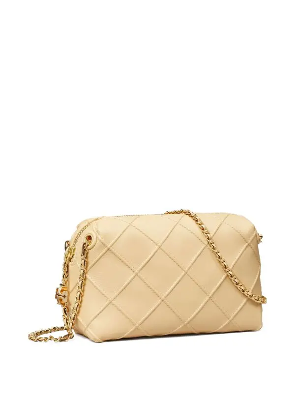 Tory Burch Fleming Leather Crossbody Bag - Beige