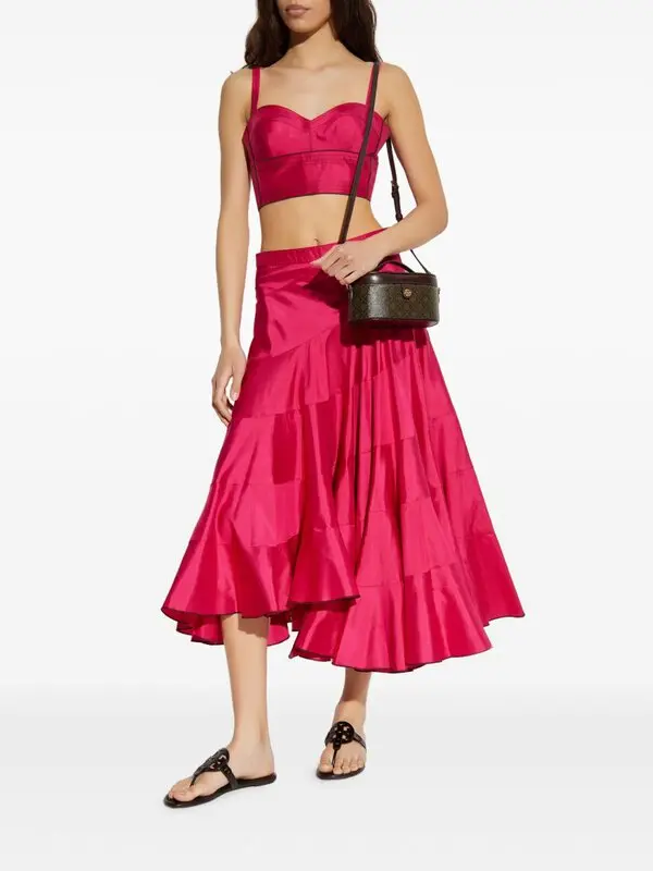 Tory Burch Silk Bra Top - Fuchsia