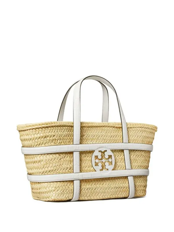 Tory Burch Ella Straw Basket Bag - White
