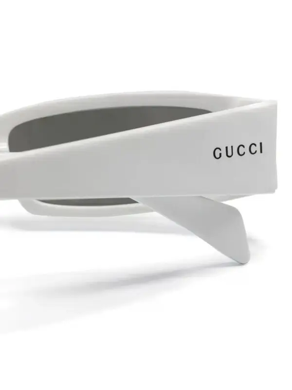 Gucci Rectangle-frame Sunglasses - White
