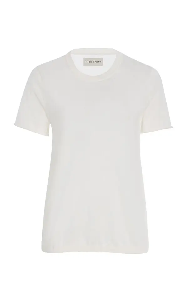 HIGH SPORT Owen Cotton Tee - Ivory