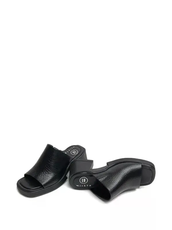 MIISTA Block-heel Open-toe Slides