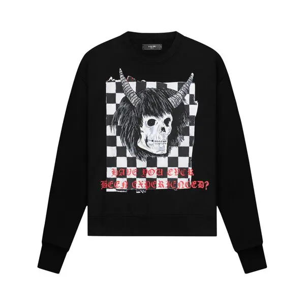 Amiri X Wes Lang Checker Skull Crew