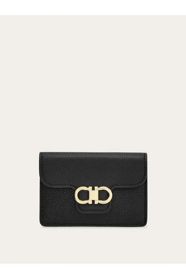 FERRAGAMO Gancini Key Holder - Black