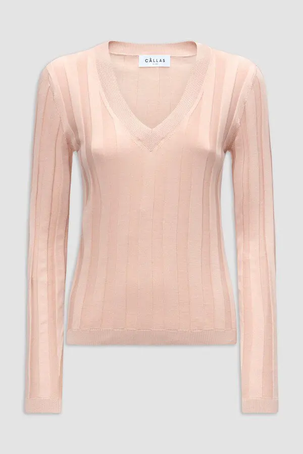 CALLAS MILANO Rione Fitted Sweater - Pink