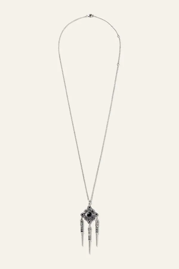 Ba&sh Noor Pendant Necklace - Gray