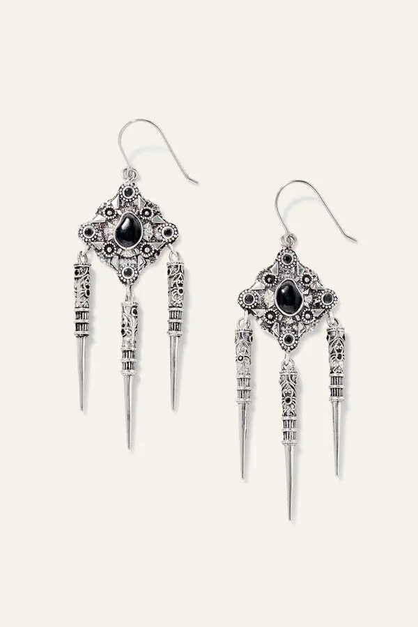 Ba&sh Nora Pendant Earrings - Gray
