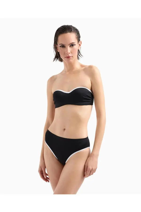Giorgio Armani Two-tone Bandeau Bikini