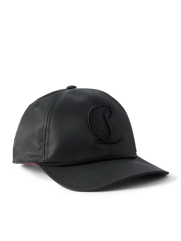 CHRISTIAN LOUBOUTIN Mooncrest Logo Baseball Cap - Black
