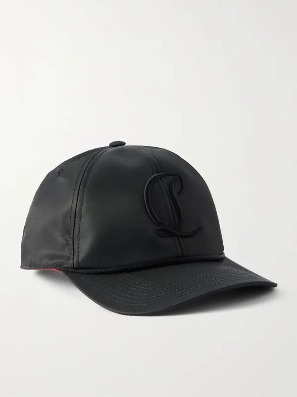 CHRISTIAN LOUBOUTIN Mooncrest Logo Baseball Cap - Black