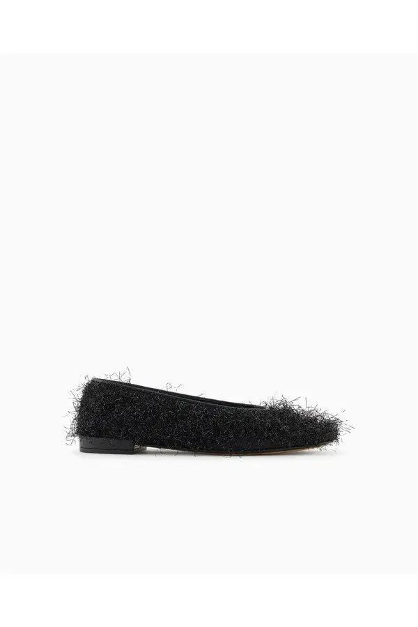 Giorgio Armani X 10 Corso Como Faux-fur Ballerinas - Black