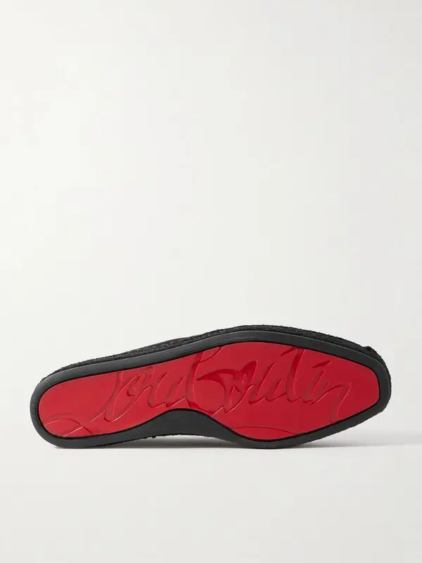 CHRISTIAN LOUBOUTIN Nanou Logo-appliquéd Canvas Espadrilles