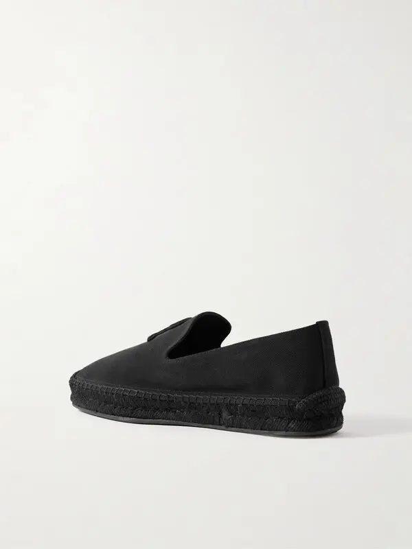 CHRISTIAN LOUBOUTIN Nanou Logo-appliquéd Canvas Espadrilles