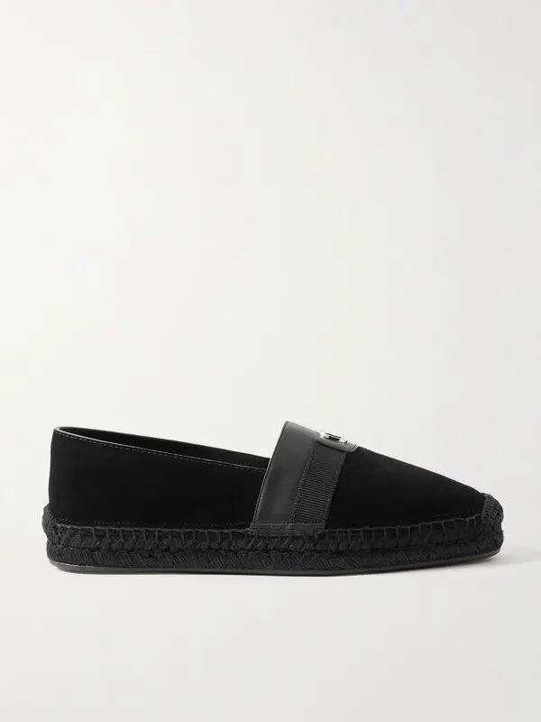 CHRISTIAN LOUBOUTIN Alfarica Logo-embellished Espadrilles - Black